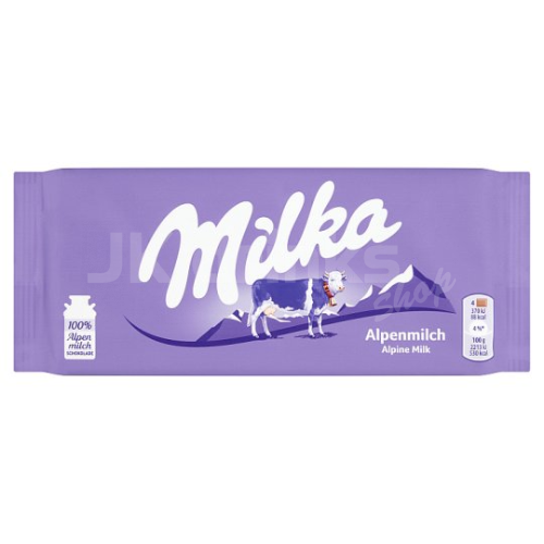 Milka čokoláda Alpine Milk 100g | JK Drinks shop